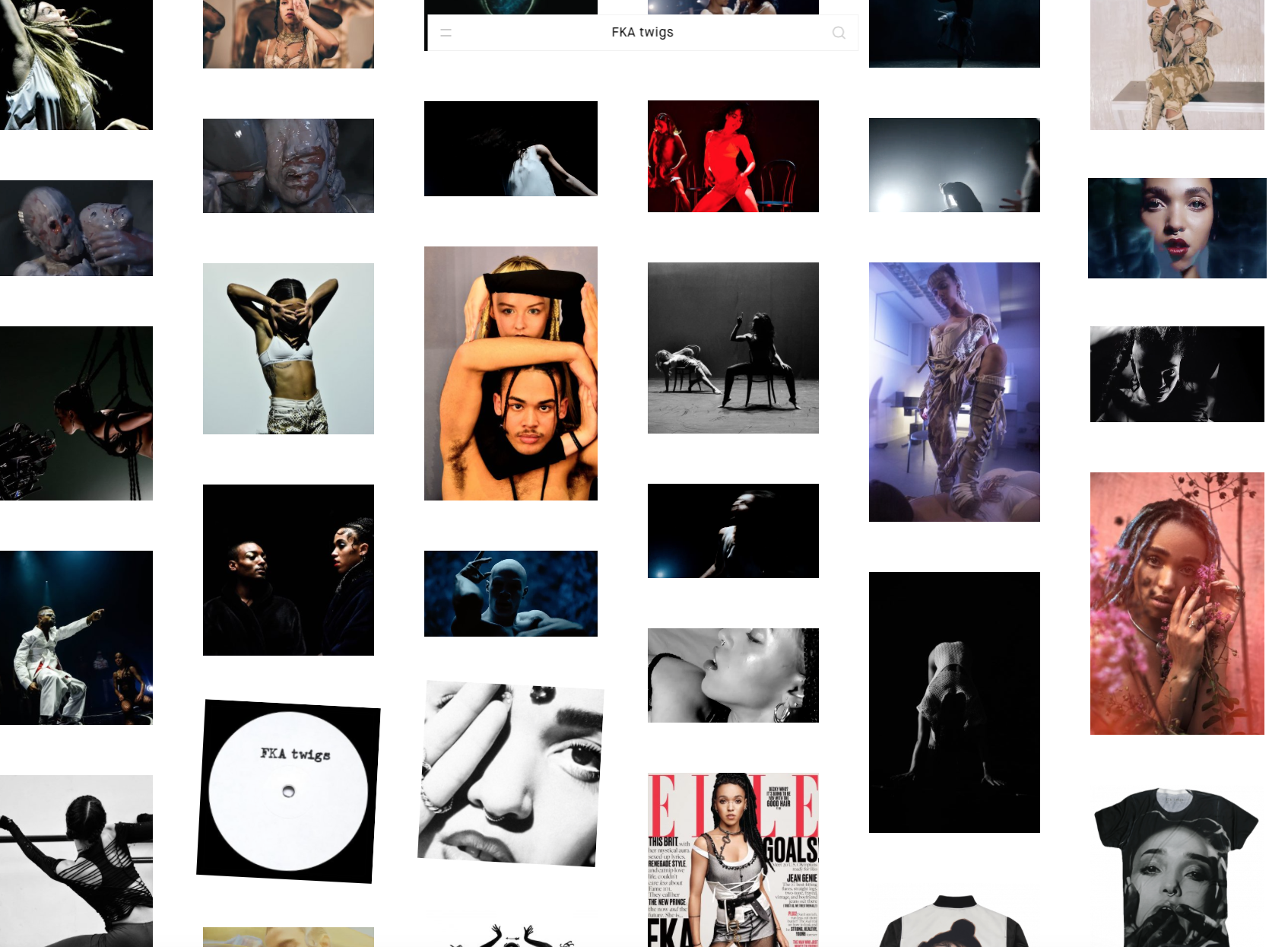 FKA twigs website by Matthew Stone - Creative Review