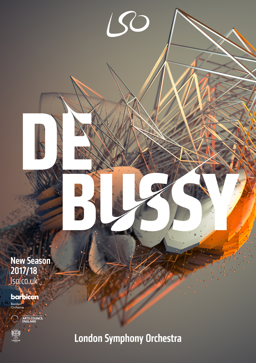 New LSO identity: Sir Simon Rattle’s conducting in graphic form