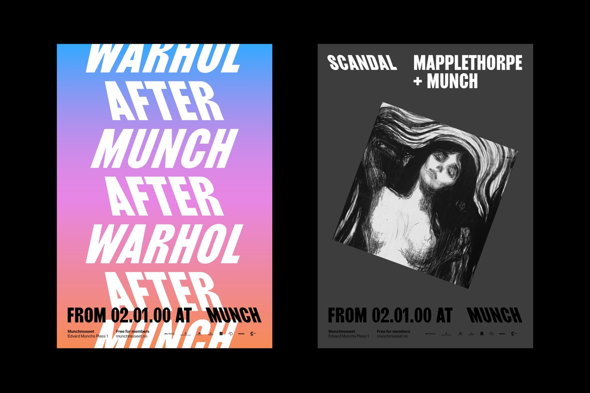 Oslo’s Edvard Munch museum unveils its backwards-slanting identity