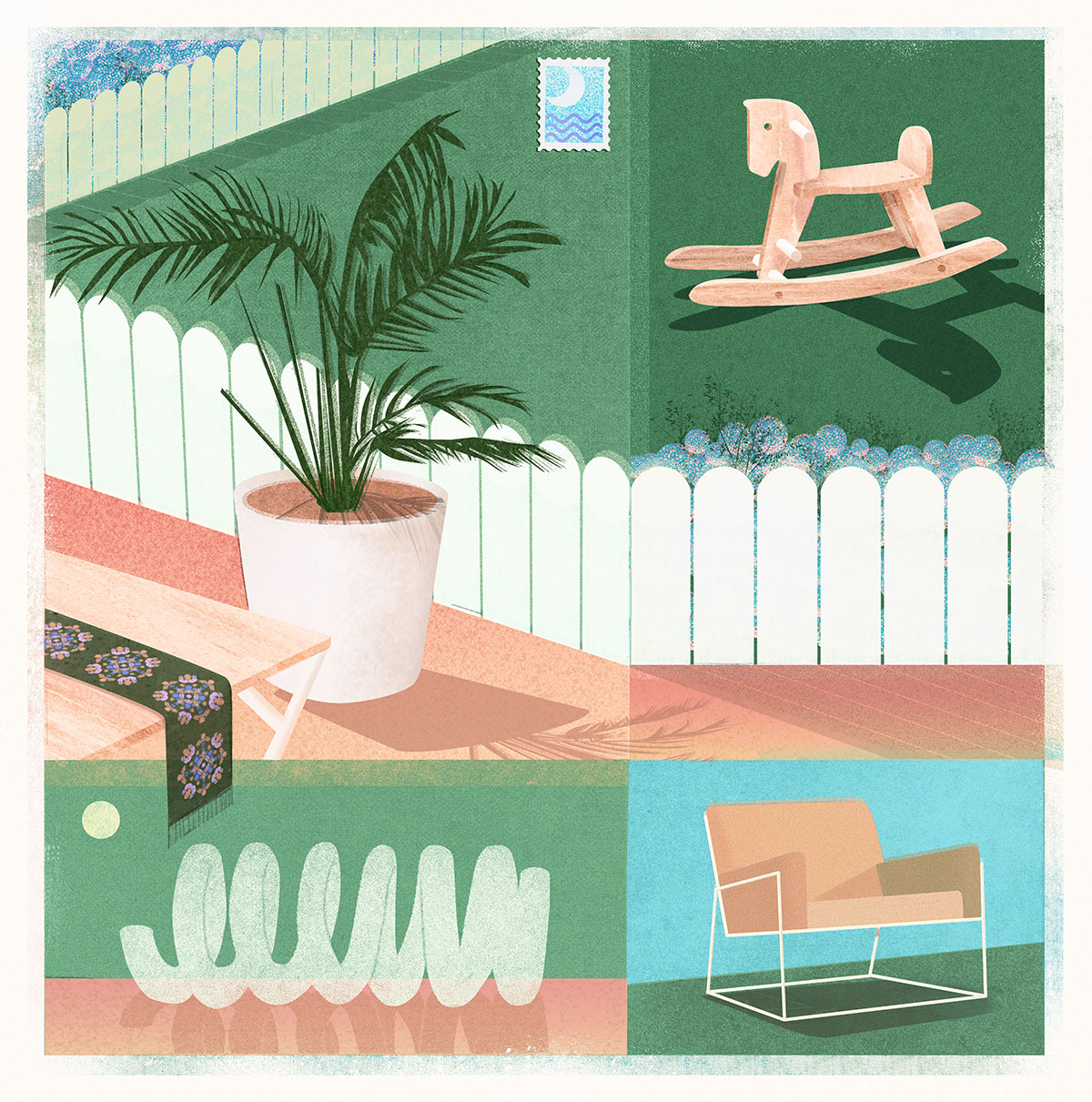 Illustrator Radhiah Anis captures fictional spaces with a surreal twist