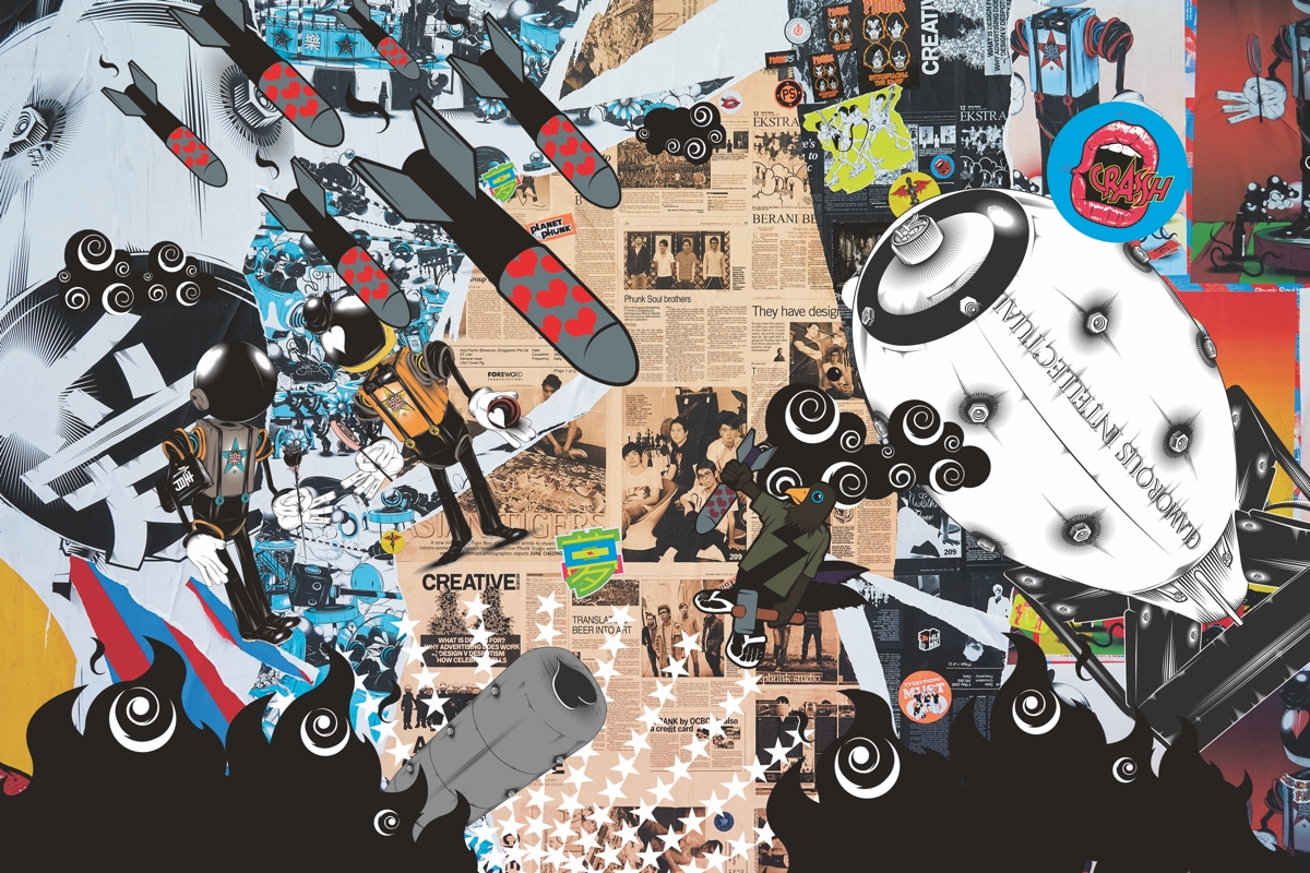 How Phunk pioneered a riotous clash of art and design in Singapore