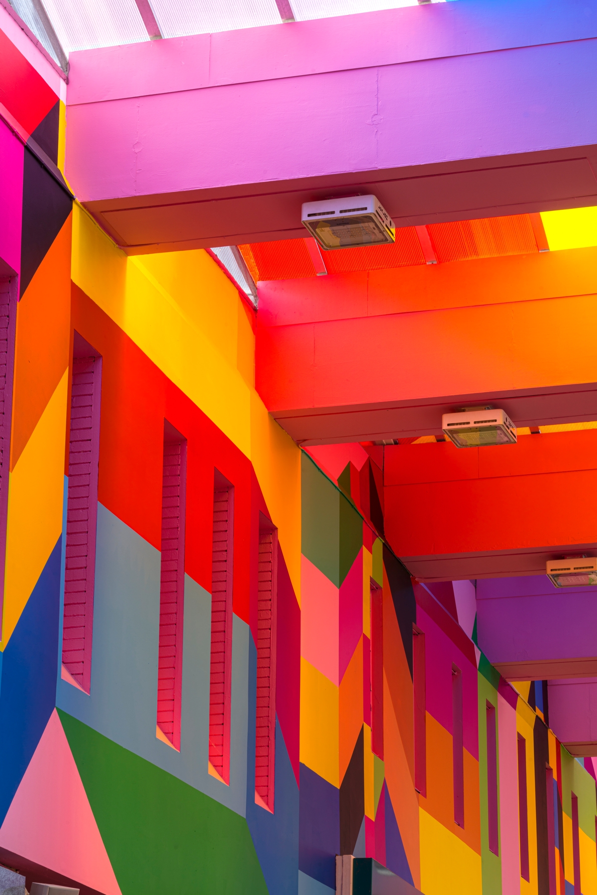 Morag Myerscough has created a ribbon of colours for Coventry