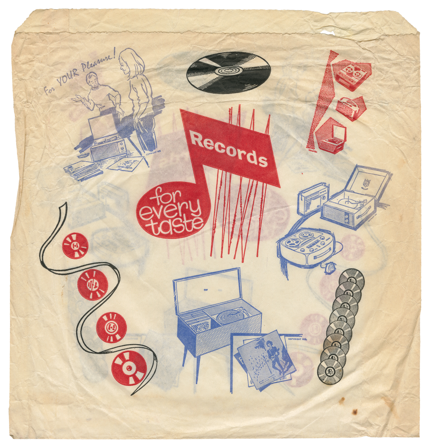 Why British record store carrier bags are graphic design icons