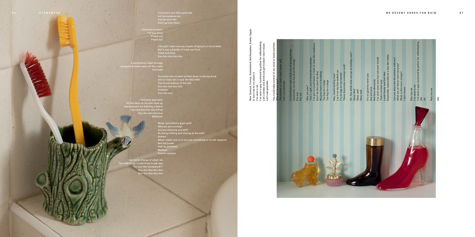 Rottingdean Bazaar and Annie Collinge create Dry Cleaning album artwork