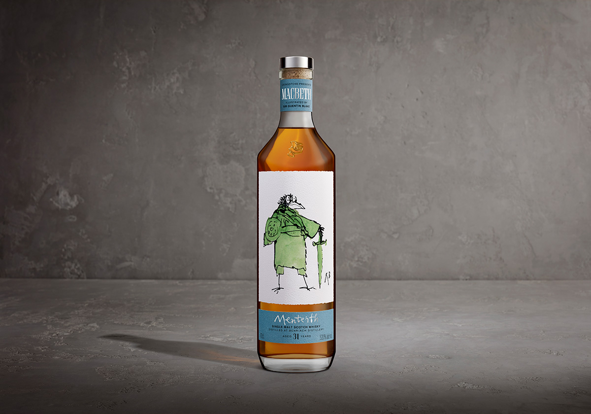 Quentin Blake creates feathery illustrations of Macbeth for whisky range