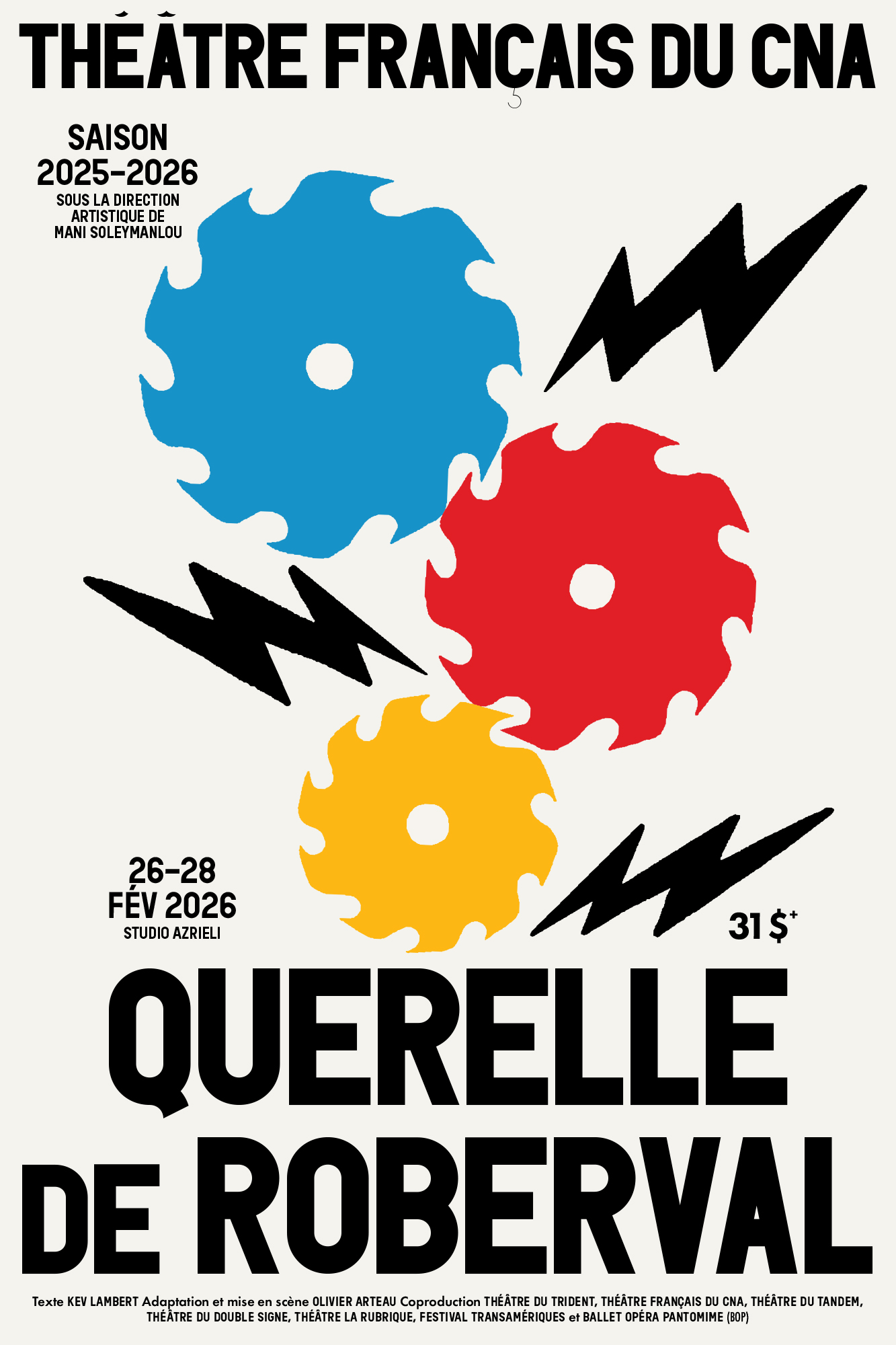 Mathieu Labrecque’s vibrant poster design for Ottawa theatre