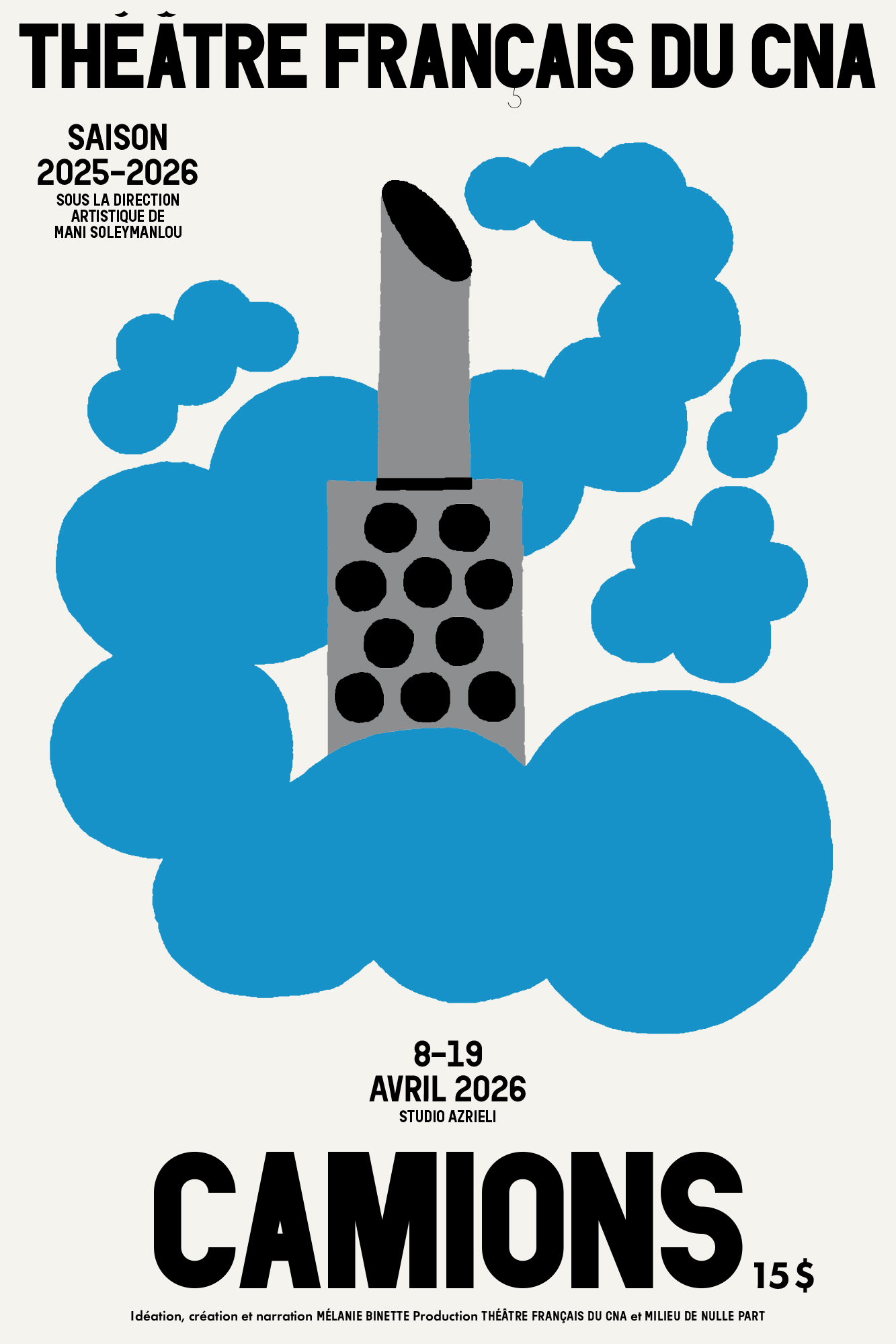 Mathieu Labrecque’s vibrant poster design for Ottawa theatre