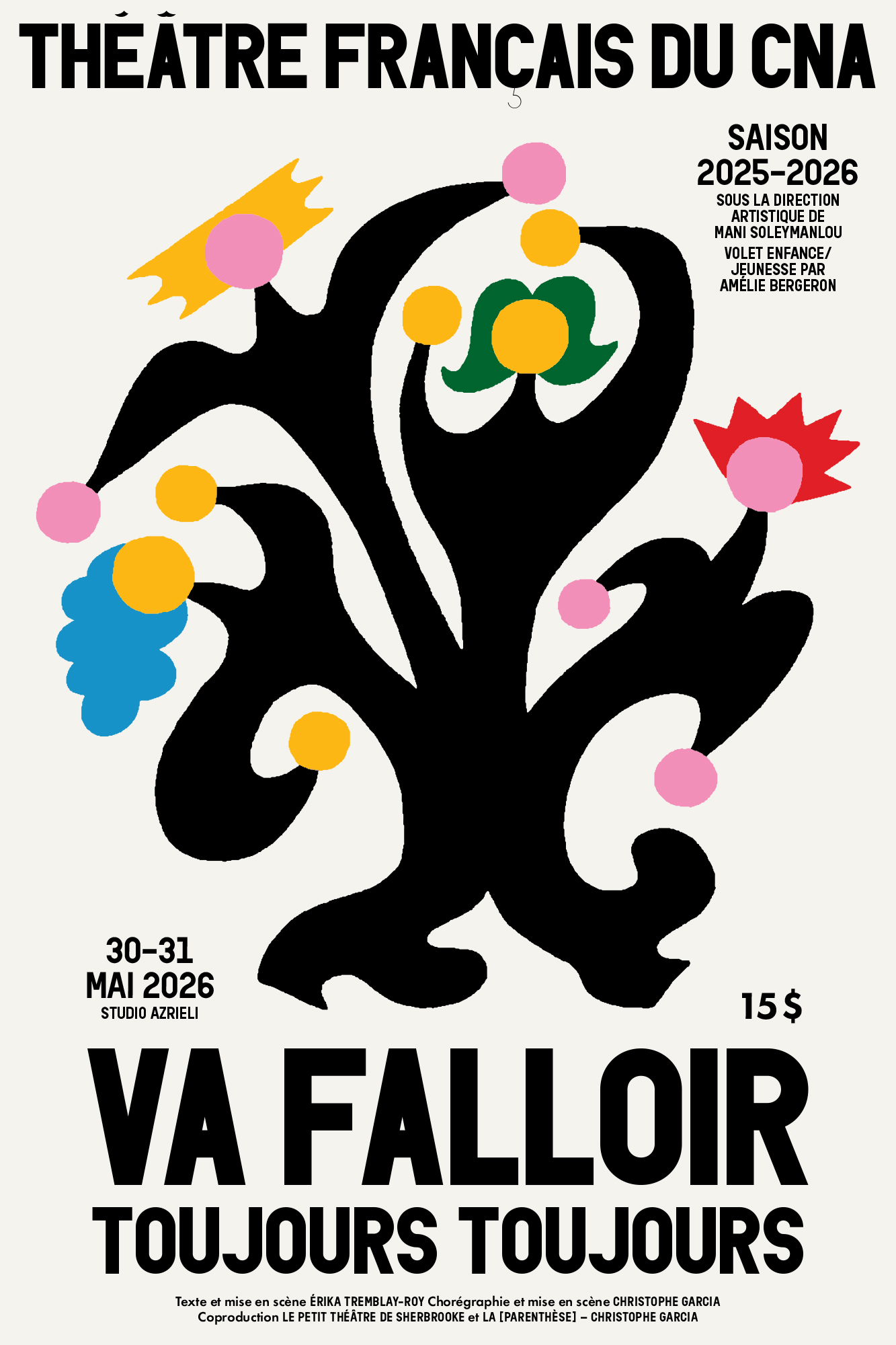 Mathieu Labrecque’s vibrant poster design for Ottawa theatre